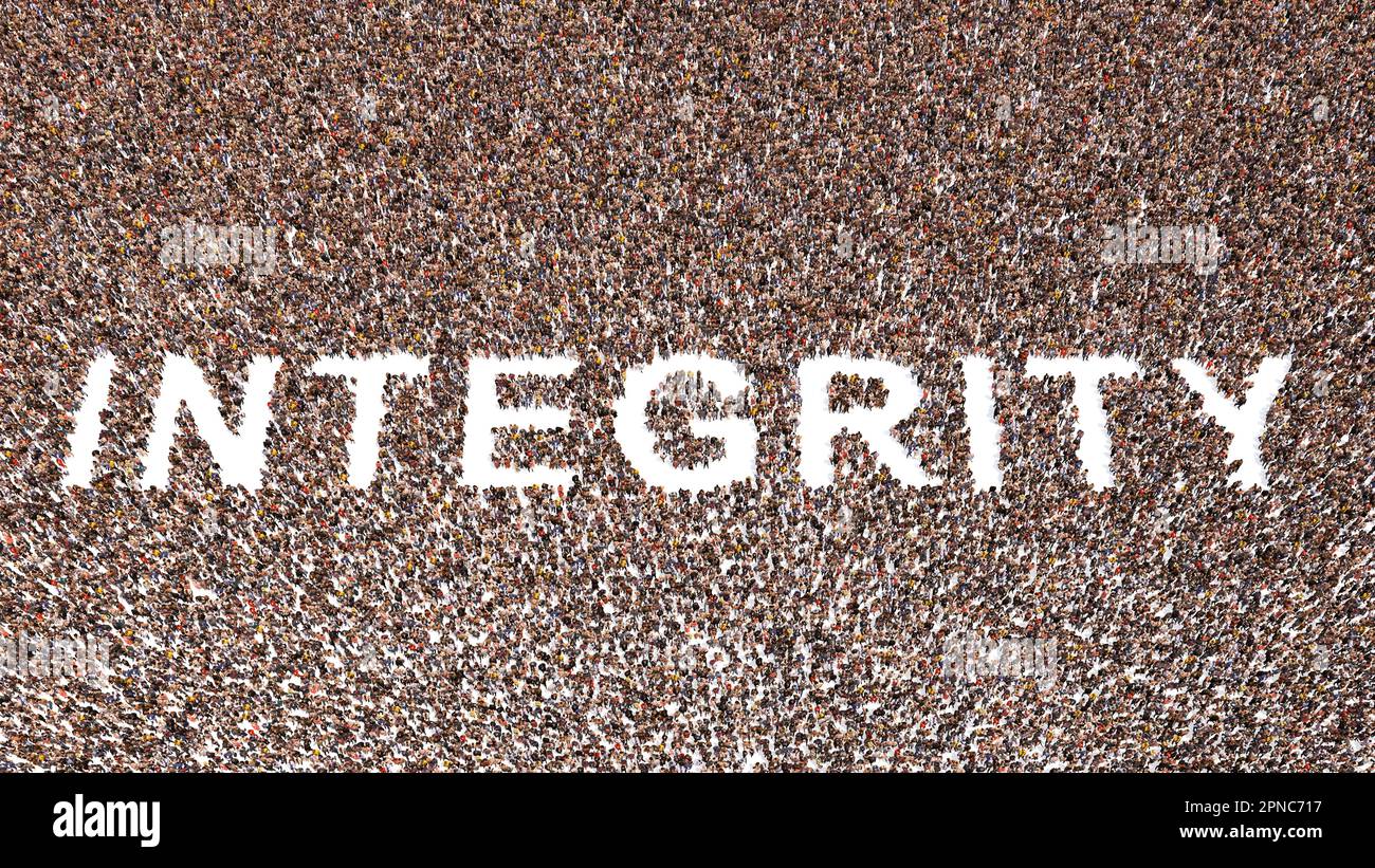 Concept conceptual large community of people forming the the word ...