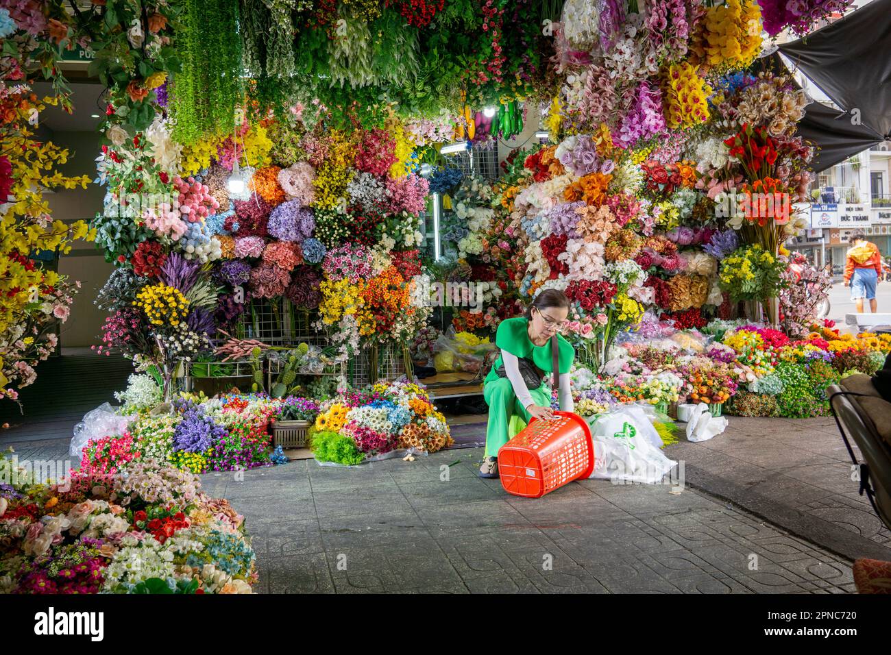 Binh Tay Market is a covered market with stalls selling home goods ...