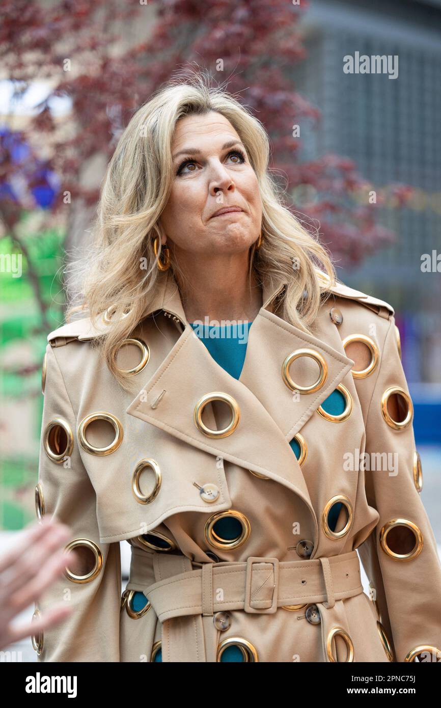 Milan, Italy. 18th Apr, 2023. HRH the Queen of Holland Máxima ...