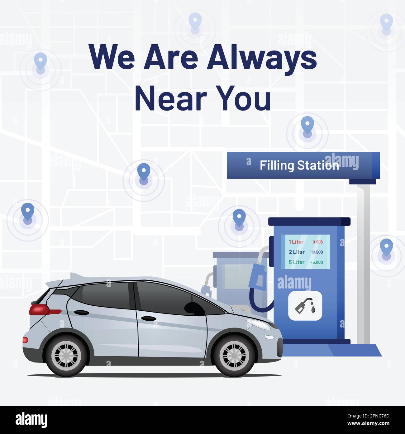 Parking posts Stock Vector Images - Alamy