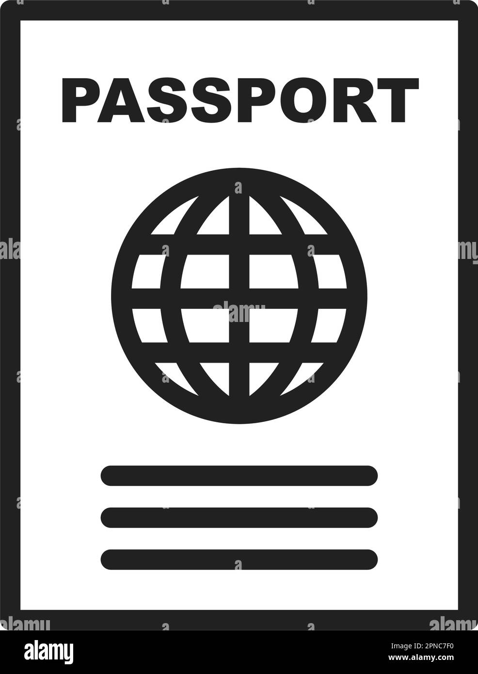 Passport icon vector image. Suitable for mobile apps, web apps and ...