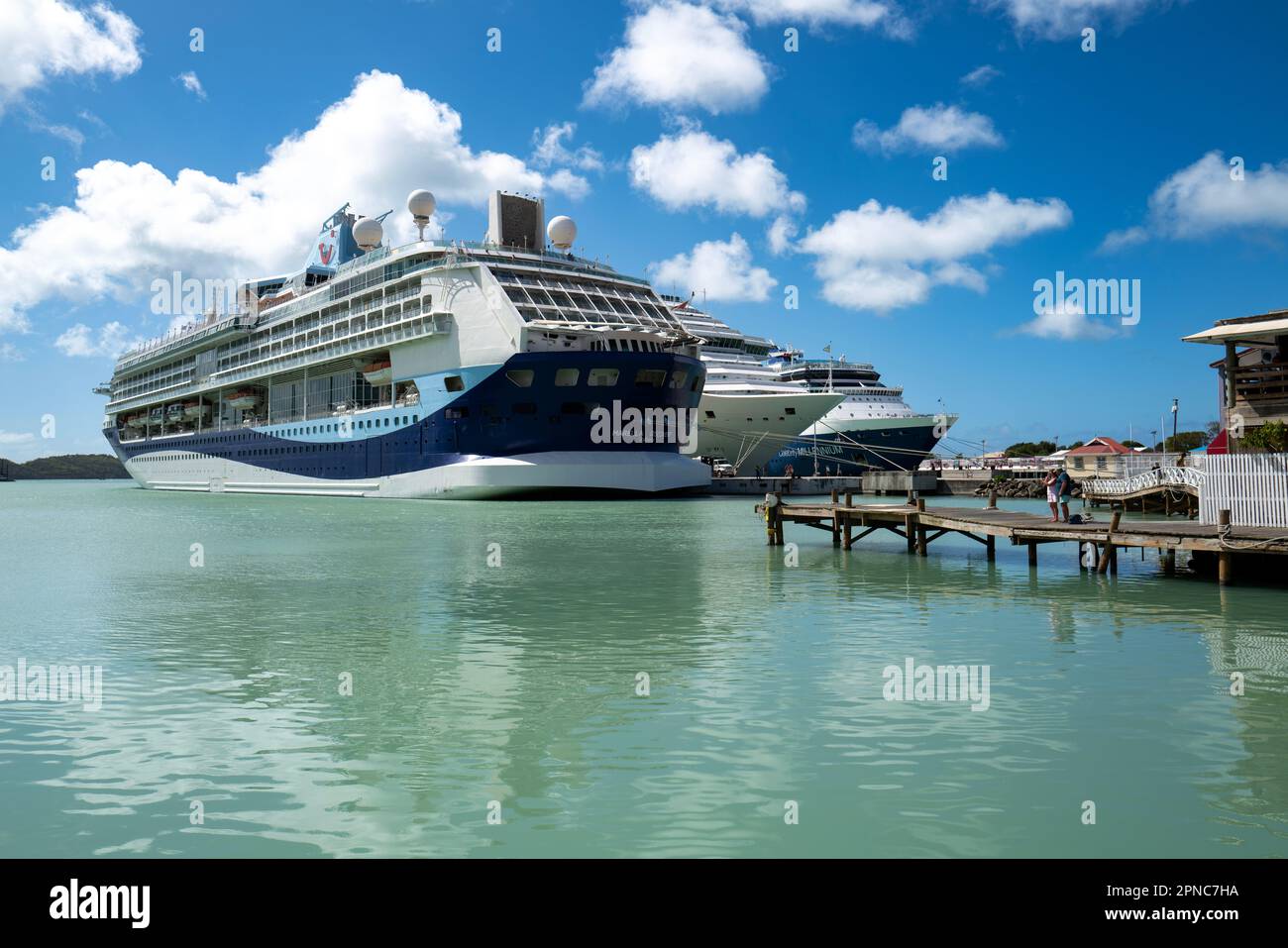 Cruise Ships in St Jo Stock Photo - Alamy