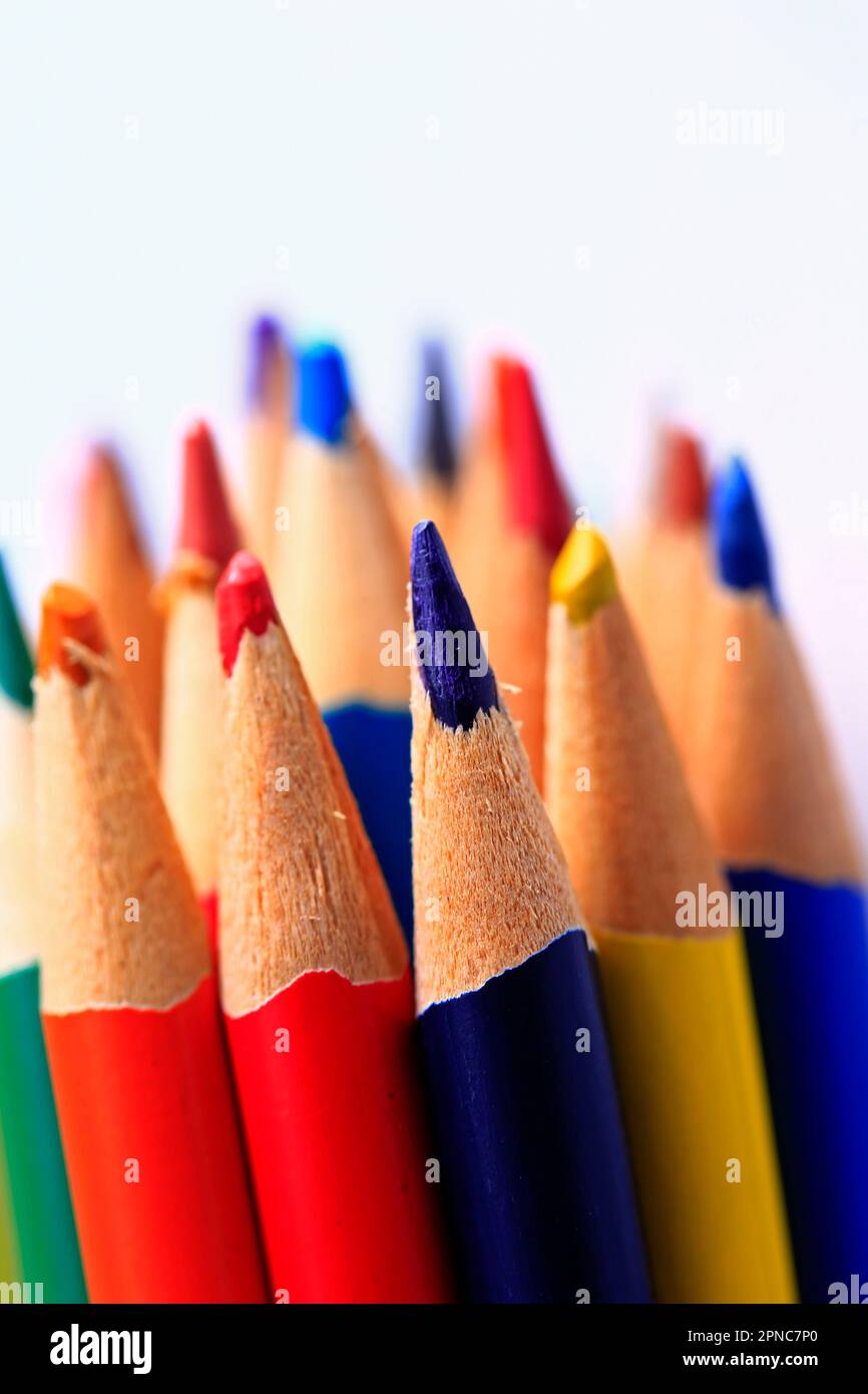 Color pencil, close-up Stock Photo - Alamy