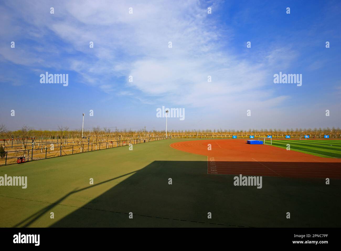 The school stadium Stock Photo - Alamy