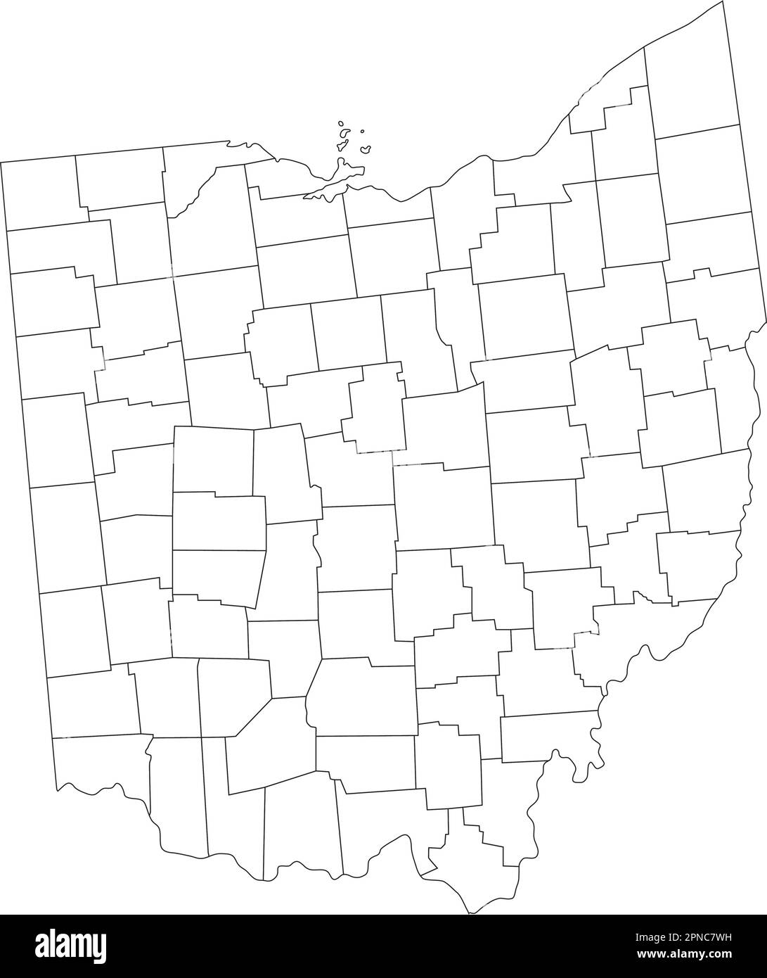 Ohio map hi-res stock photography and images - Alamy