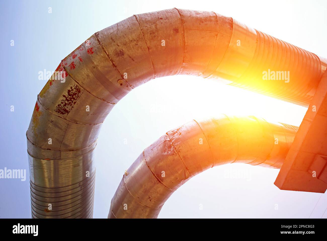 Industrial pipeline equipment of the factory Stock Photo - Alamy