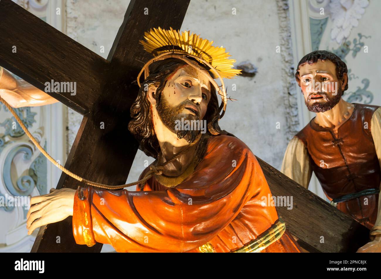 Christ falls under the cross (17th century Neapolitan school ...