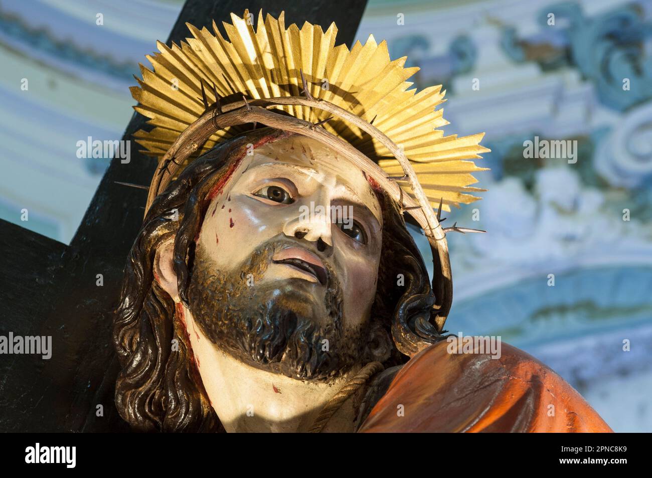 Christ falls under the cross (17th century Neapolitan school ...