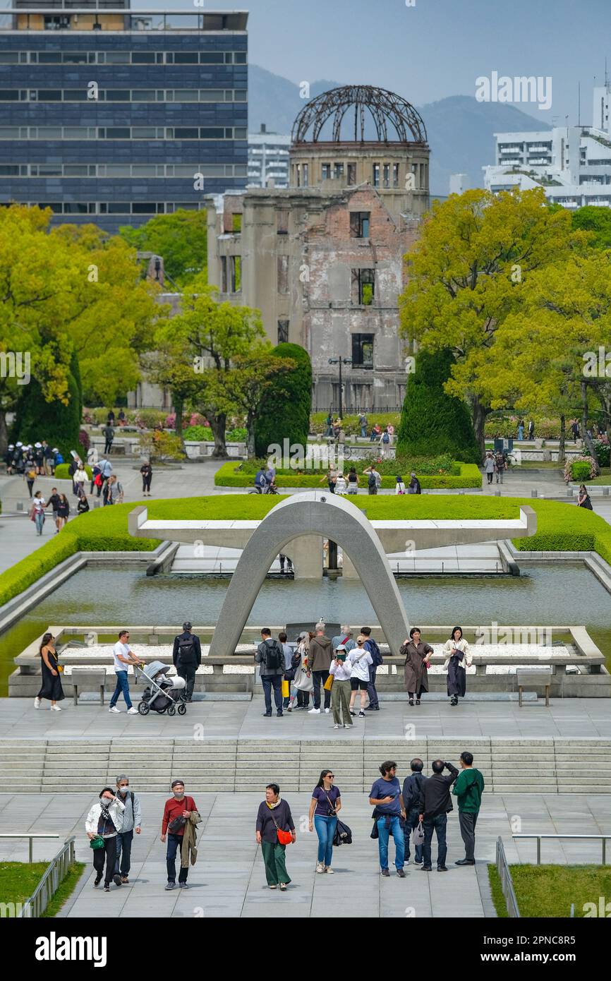 Hiroshima, Japan - April 17, 2023: The Hiroshima Peace Memorial now ...