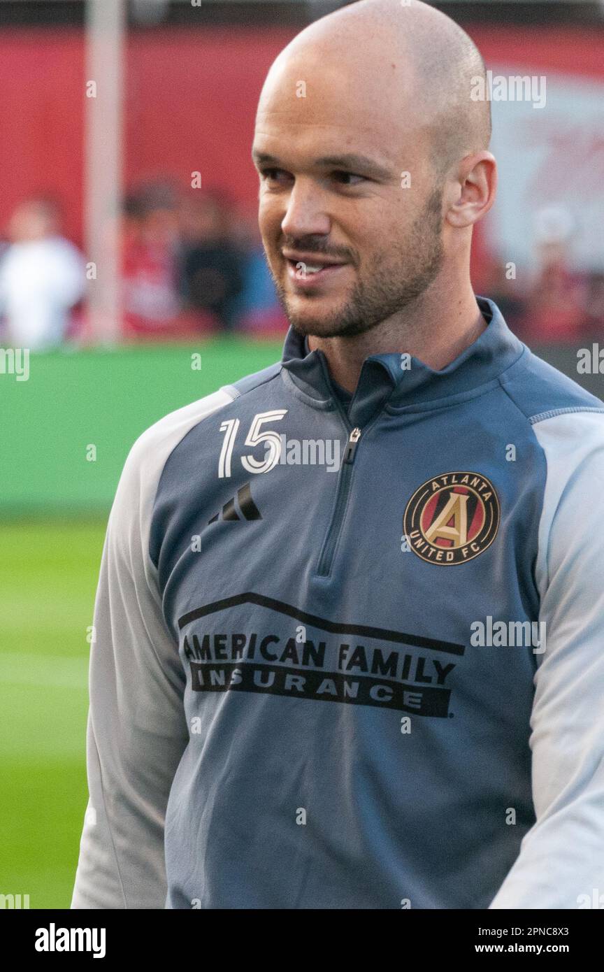 Toronto, ON, Canada - April 15, 2023: Andrew Gutman #15 defender of the ...