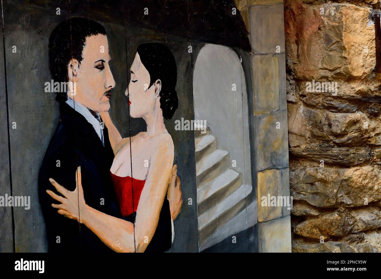 Painted doors of valloria hi-res stock photography and images - Alamy