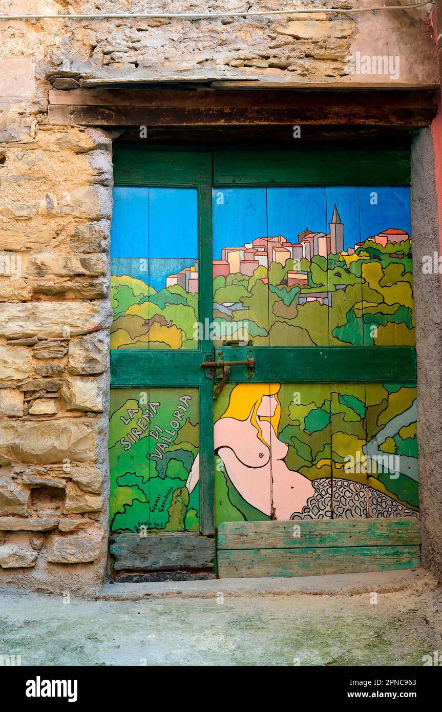 Painted doors of valloria hi-res stock photography and images - Alamy