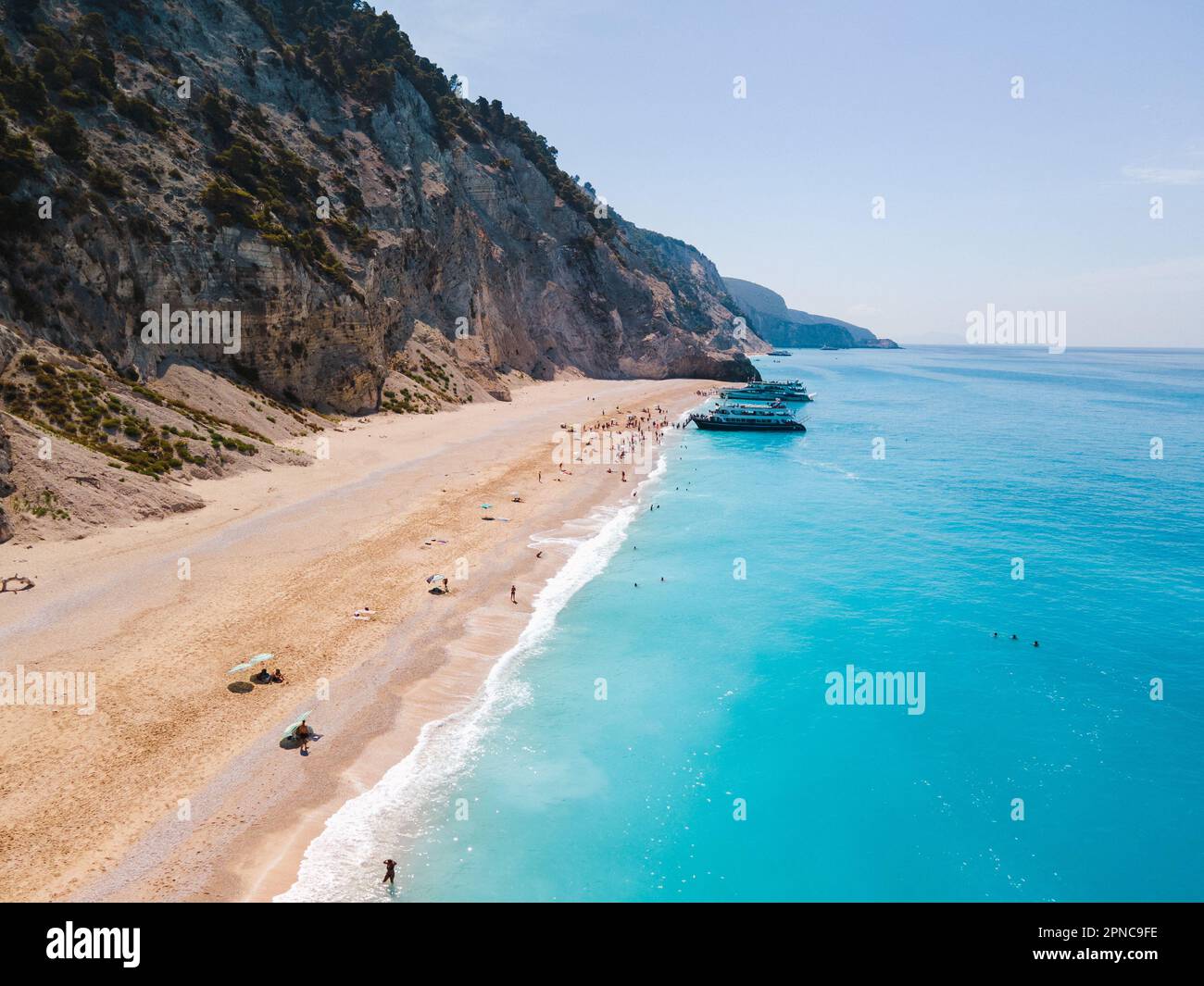 aerial view of egremni beach Lefkada island Greece Stock Photo - Alamy