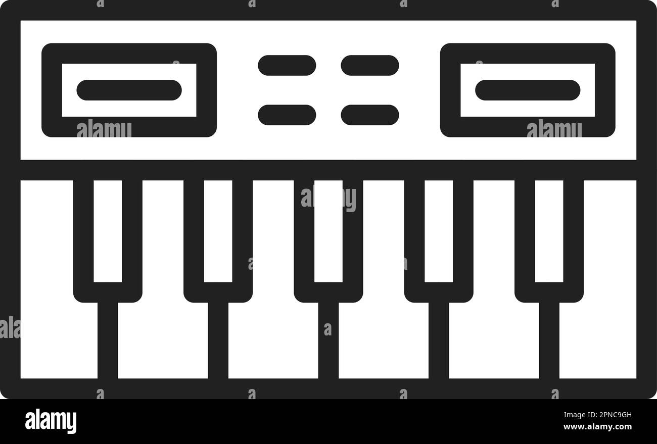 Piano Keyboard icon vector image. Suitable for mobile apps, web apps and print media Stock ...