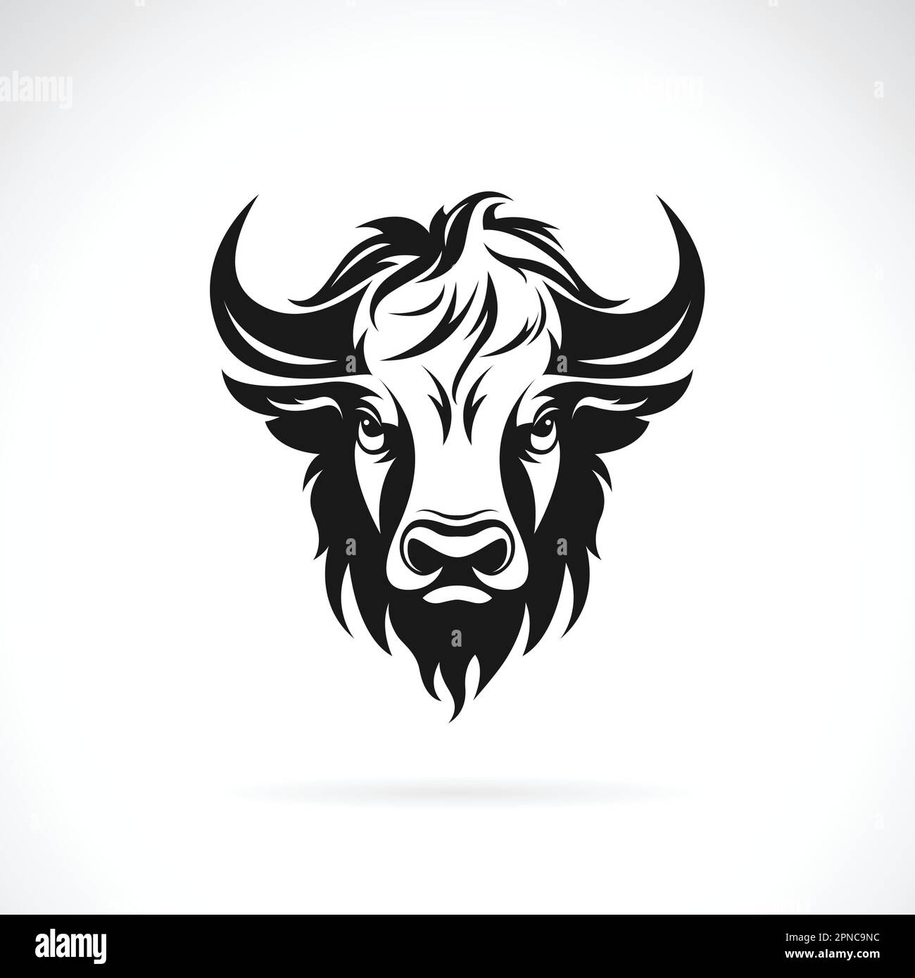 Bison head Stock Vector Images - Alamy