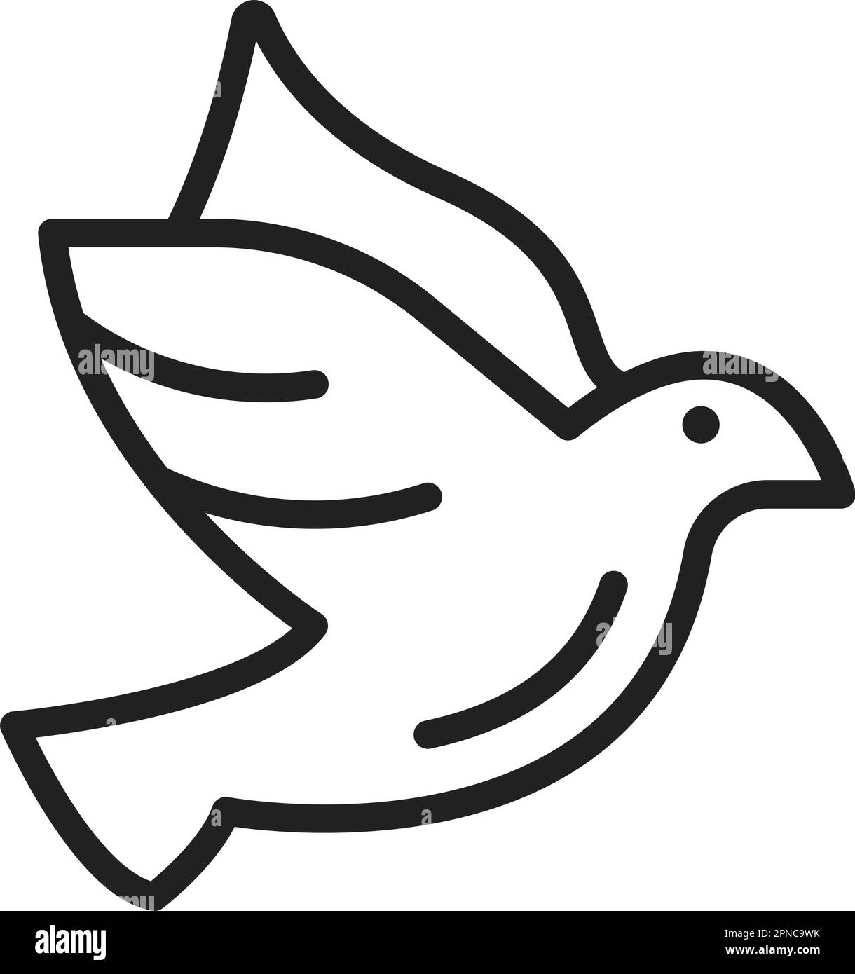 Pigeon icon vector image. Suitable for mobile apps, web apps and print ...