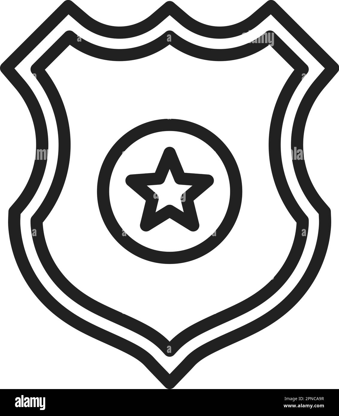 Police Badge icon vector image. Suitable for mobile apps, web apps and print media Stock Vector ...