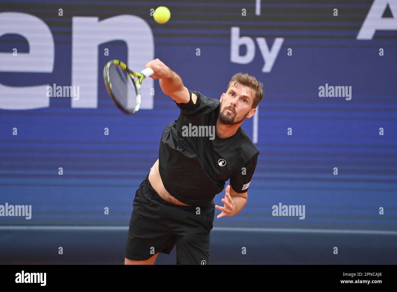 Munich, Germany. 18th Apr, 2023. Oscar OTTE (GER) action single image ...