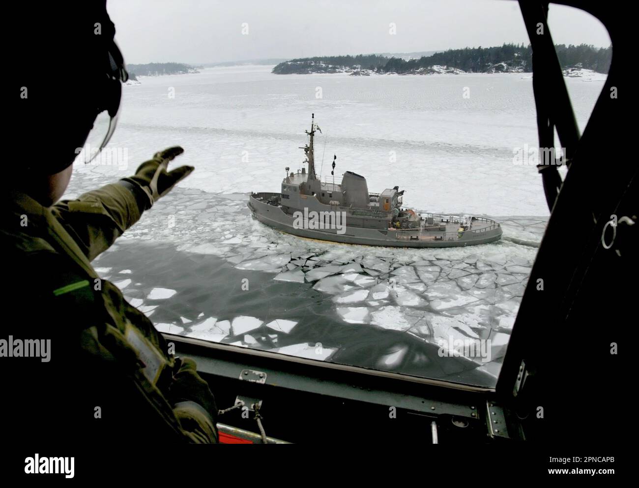 The Swedish Air Force's Helicopter 4, Hkp 4, from the Helicopter ...