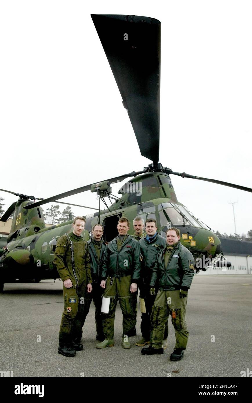 The Swedish Air Force's Helicopter 4, Hkp 4, from the Helicopter ...