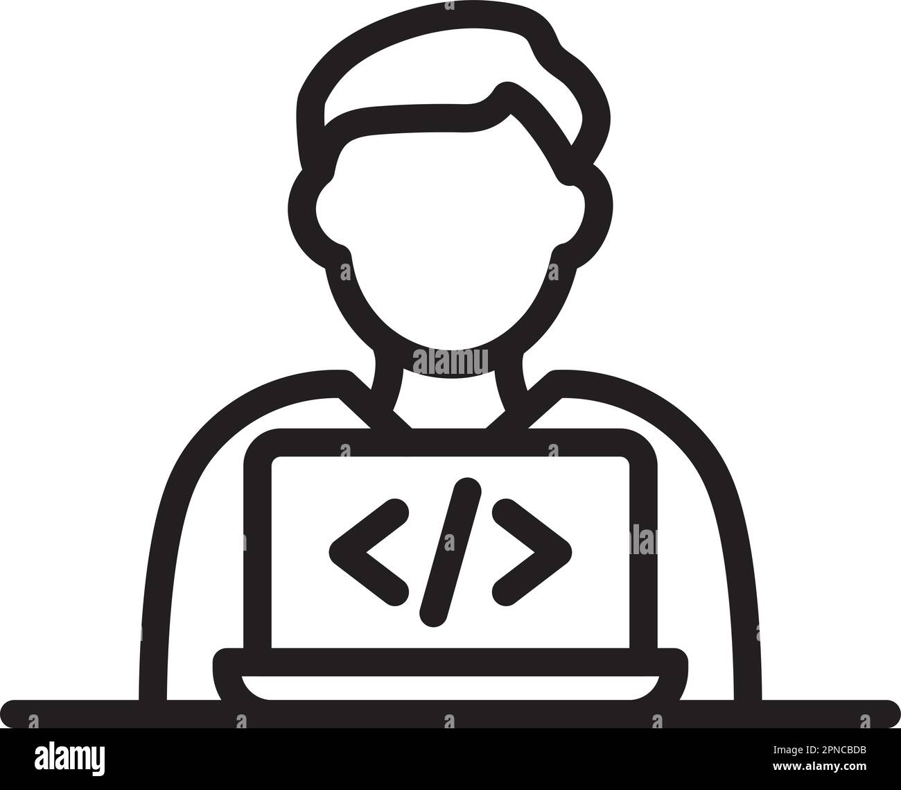 Programmer icon vector image. Suitable for mobile apps, web apps and print media Stock Vector ...