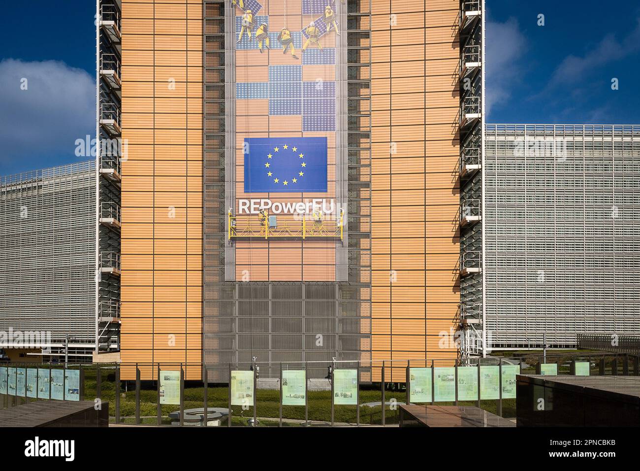 Brussels, Belgium. 18th Apr, 2023. Illustration shows the Berlaymont ...