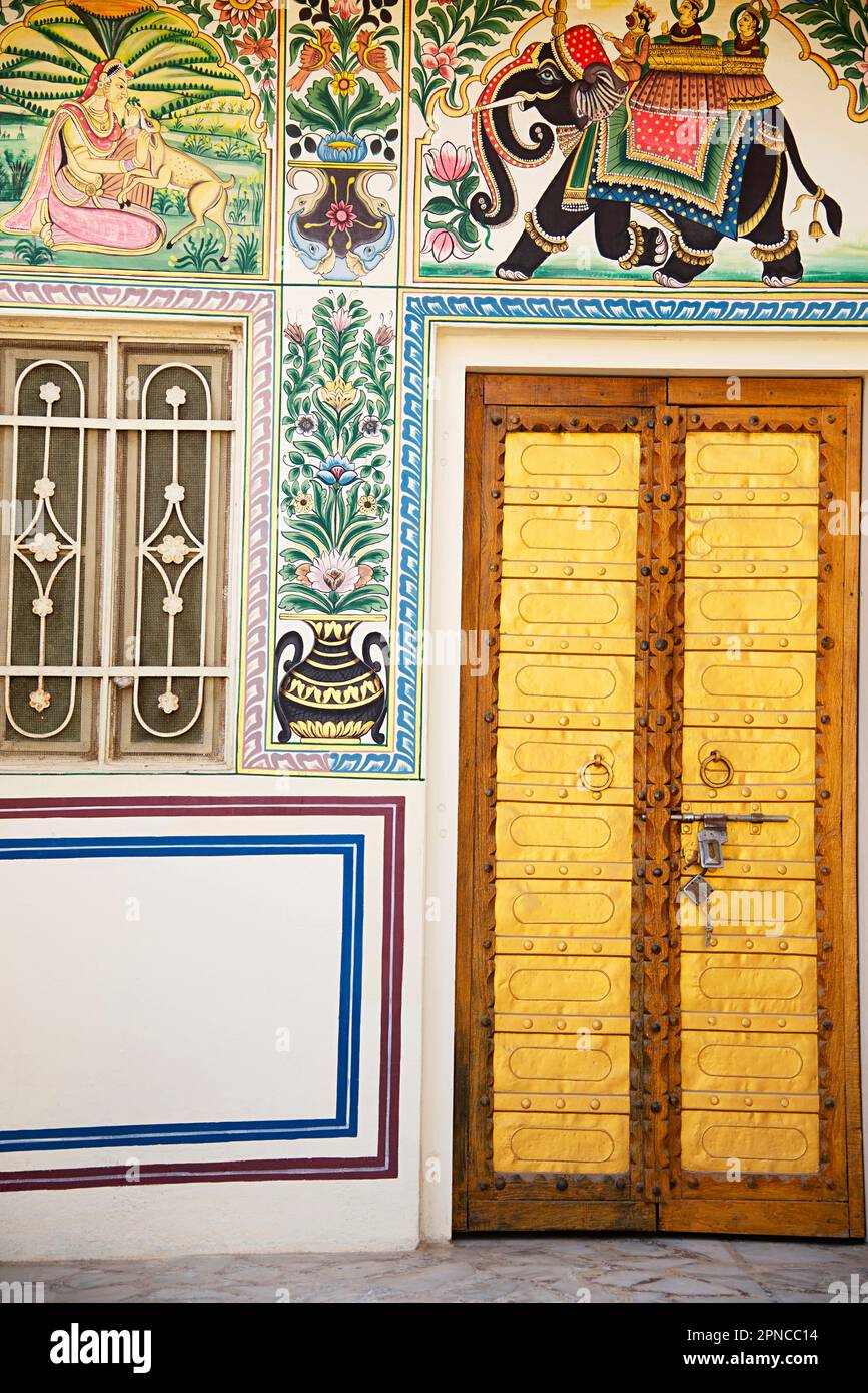 Interiors of Raghu Nath Ji Mandir, dedicated to Lord Rama and Sita ...
