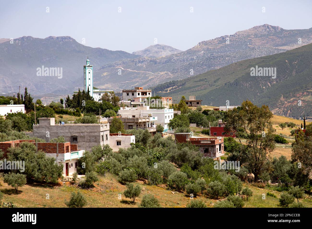Morocco 2022: rural countryside between Tangier and Chefchaouen Stock ...