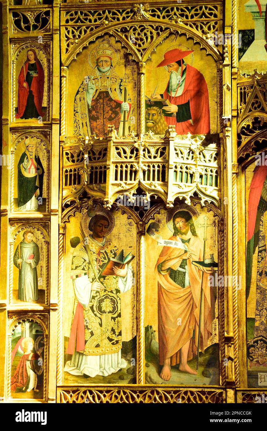 Polyptych by Giovanni Canavesio in Pigna in the Parish Church of San ...