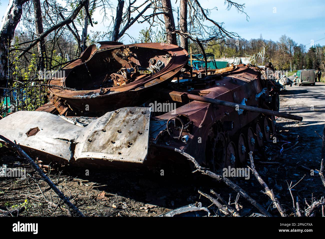 Russian BPM1 destroyed in the Battle of Sviatohirsk, The Russian army ...