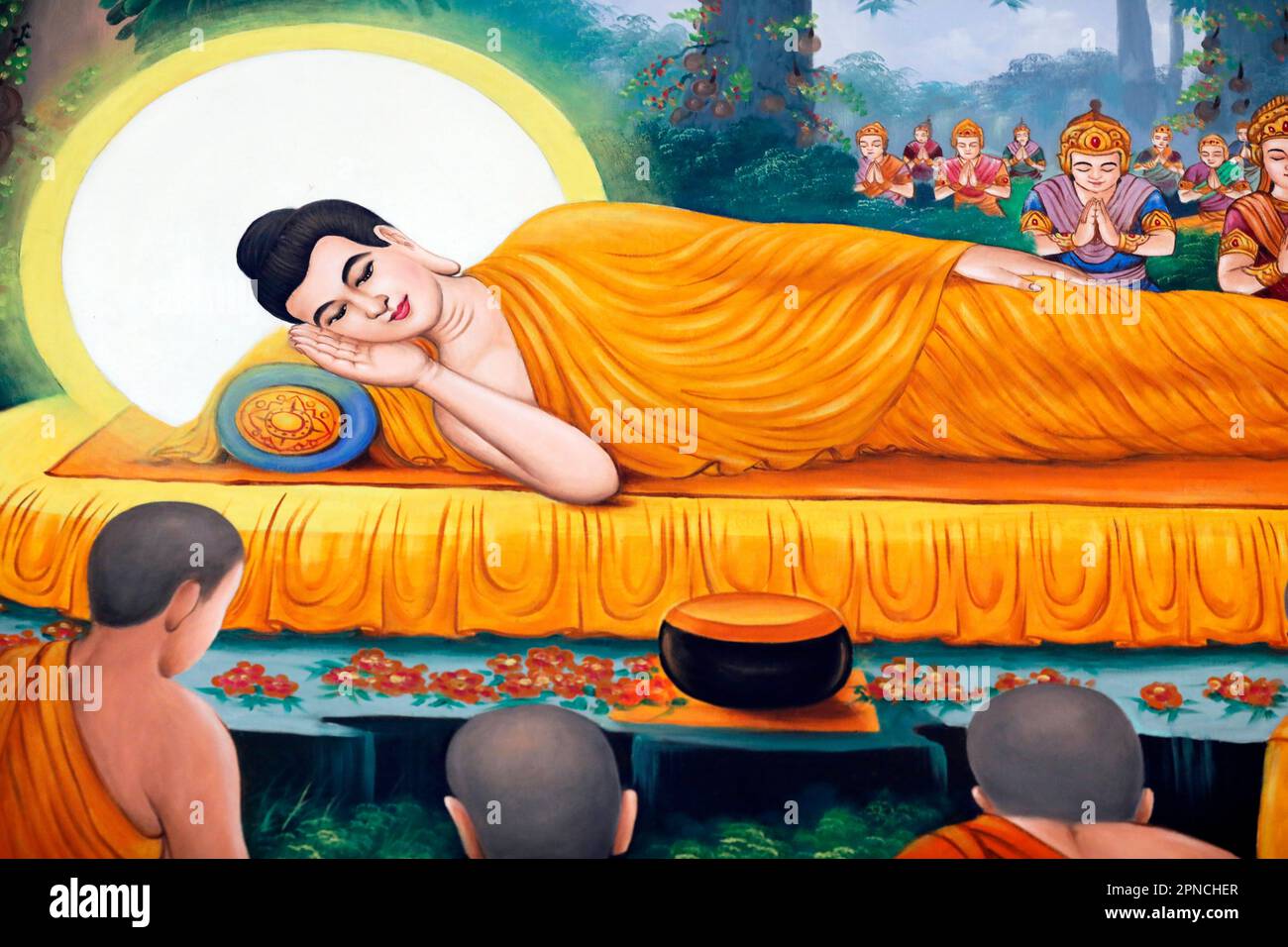Parinirvana buddha painting hi-res stock photography and images - Alamy