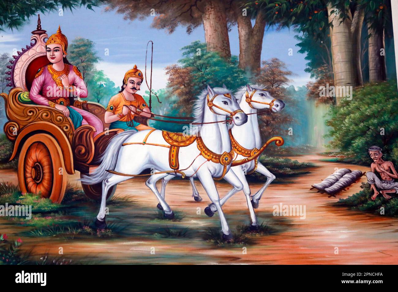 Phu Son Tu buddhist temple. Life of Buddha, Siddhartha Gautama. Prince ...