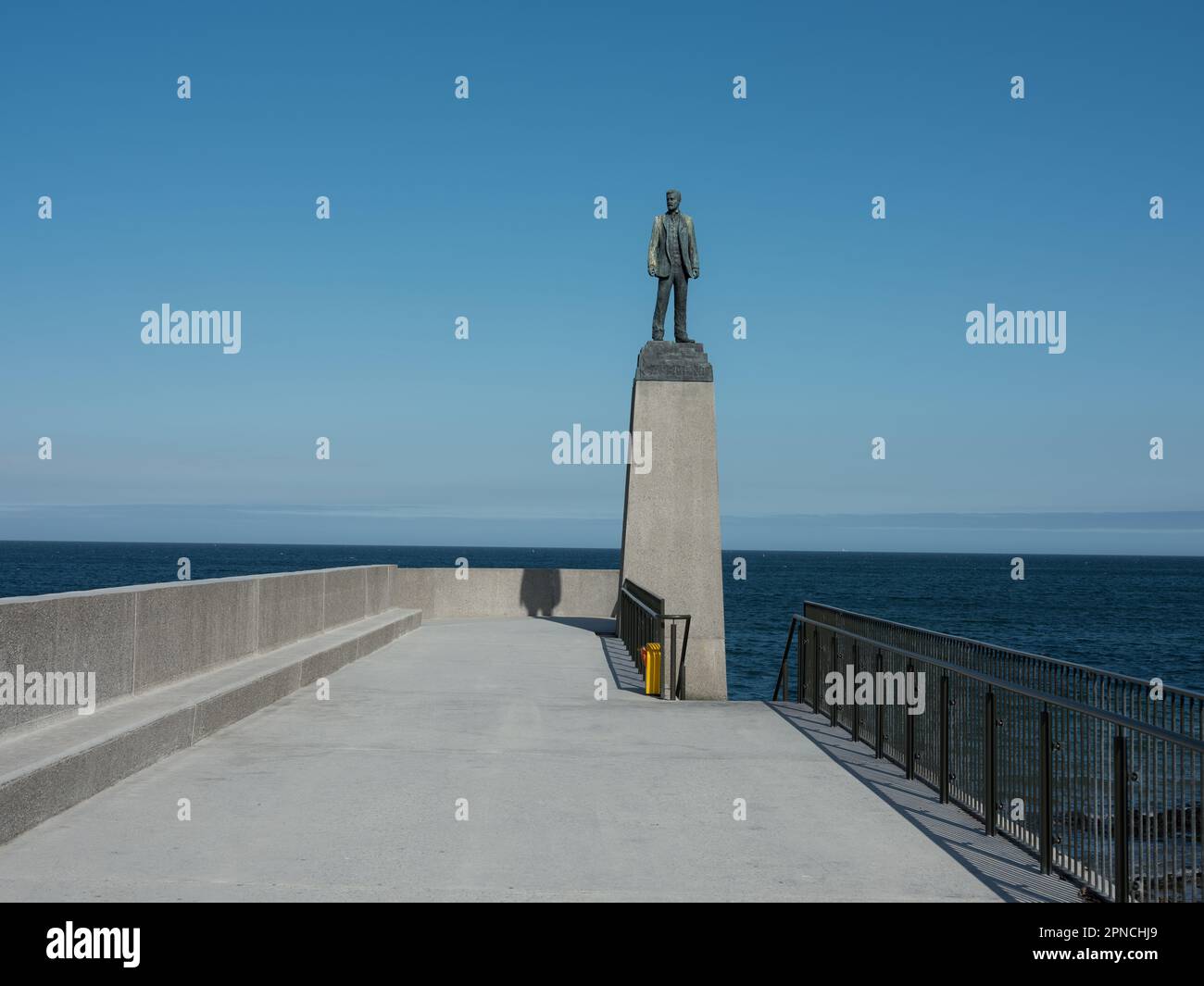 Roger Casement Statue Installed at Dún Laoghaire Baths Stock Photo - Alamy