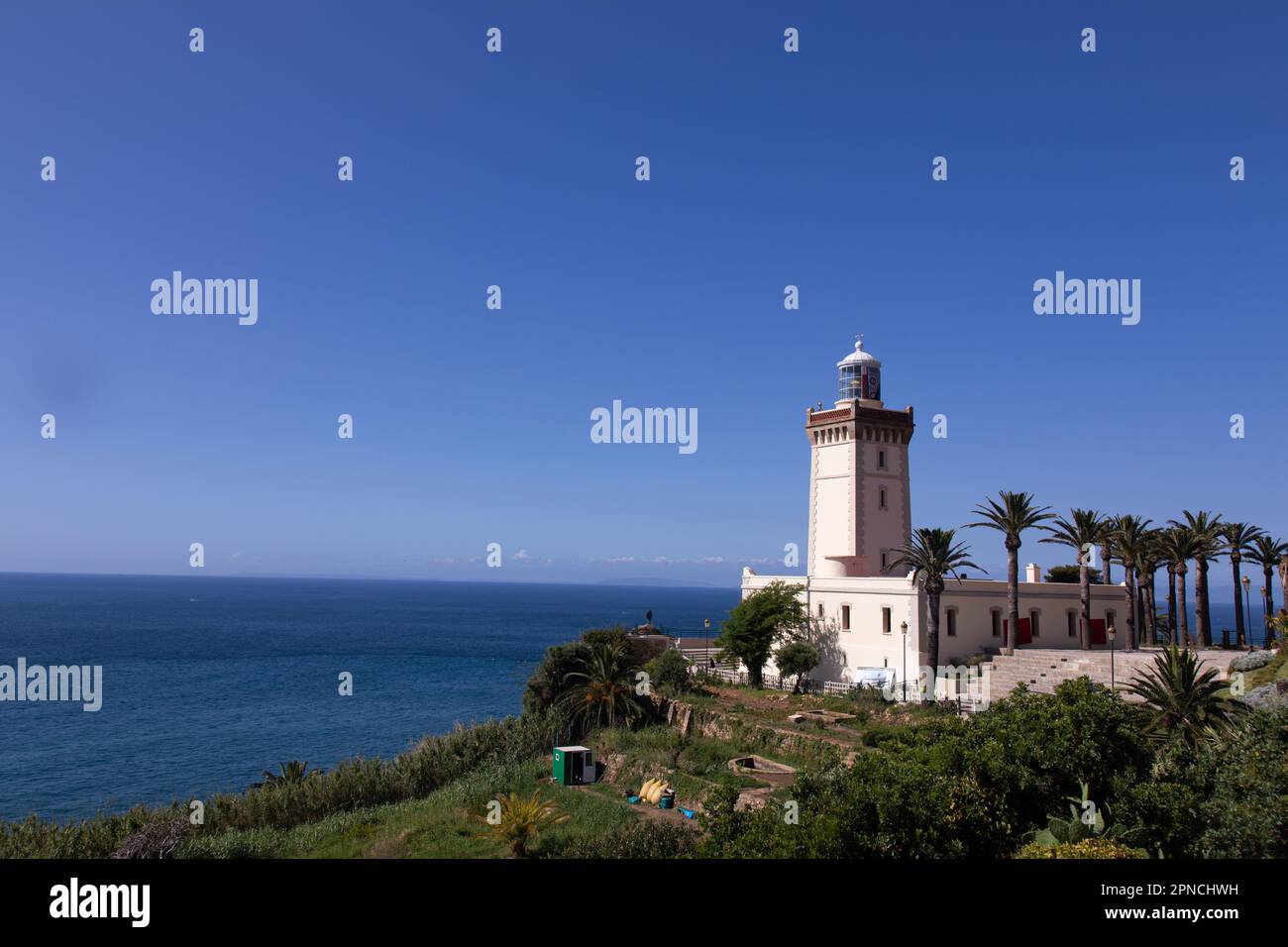 Tangier, Morocco - 2022: Cape Spartel reserve near Tangier, with a ...