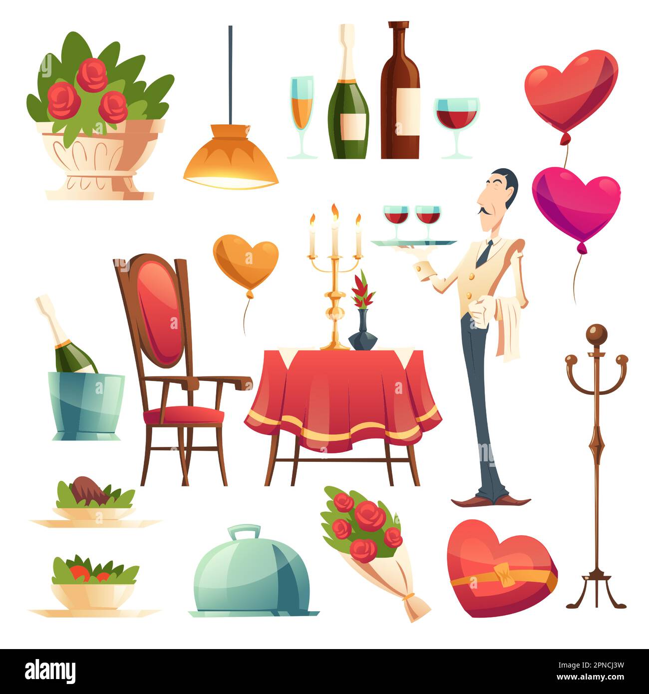 Set Dinner Table Clip Art