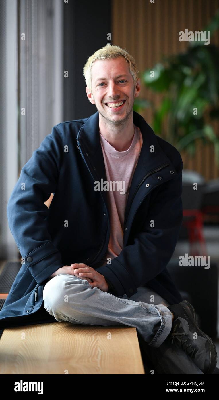 Berlin, Germany. 18th Apr, 2023. Actor Max Mauff at an interview day ...