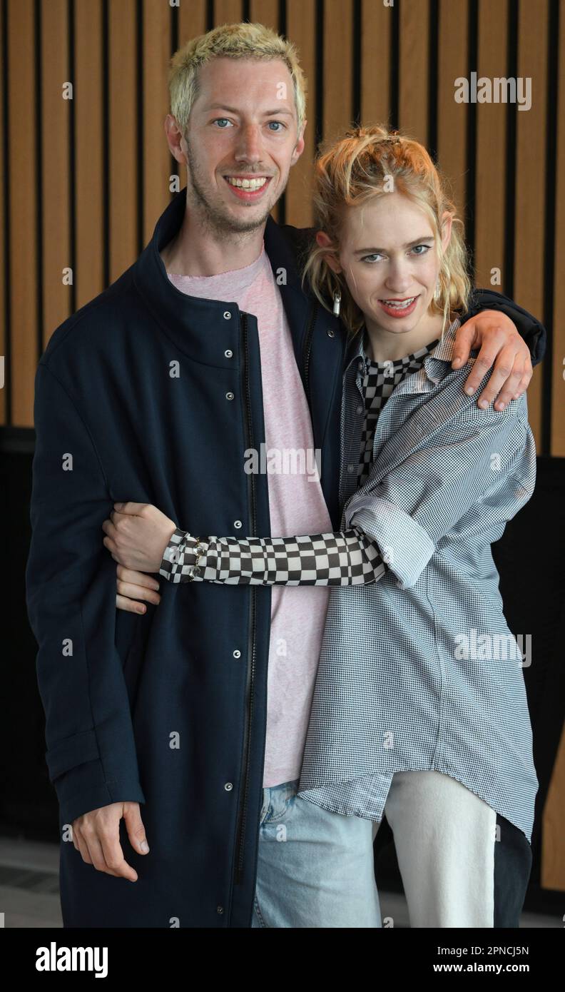 Berlin, Germany. 18th Apr, 2023. Actors Max Mauff and Lia von Blarer at ...