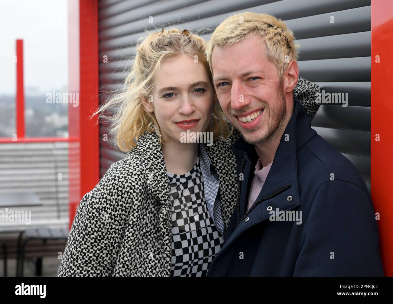Berlin, Germany. 18th Apr, 2023. Actors Max Mauff and Lia von Blarer at ...