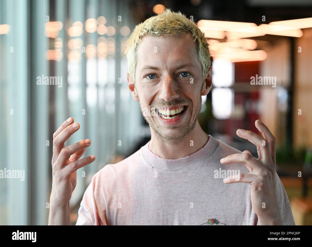 Berlin, Germany. 18th Apr, 2023. Actor Max Mauff at an interview day ...