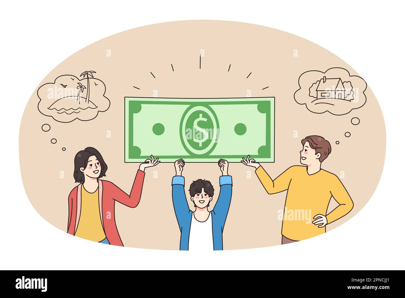 Man take money woman Stock Vector Images - Alamy