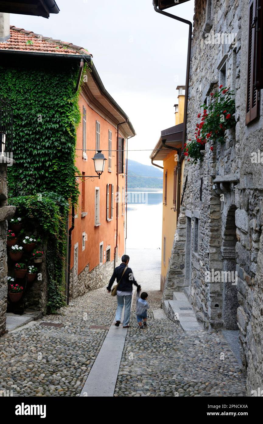 Mergozzo is a small town on the shores of Lake Mergozzo bordering Lake ...