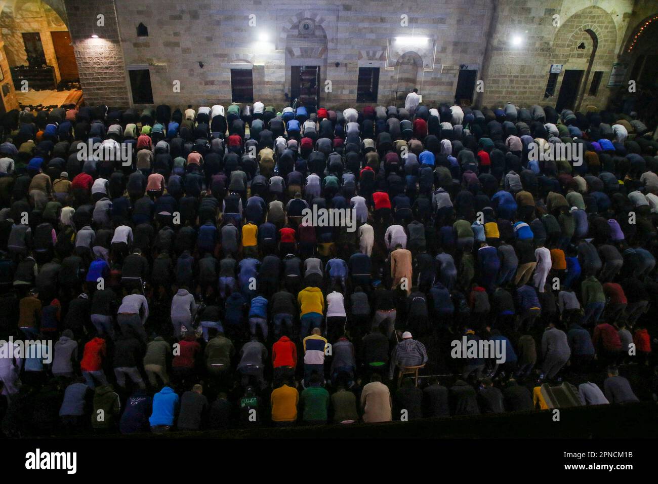 April 17, 2023, Gaza City, Gaza Strip, Palestine: Palestinians pray ...