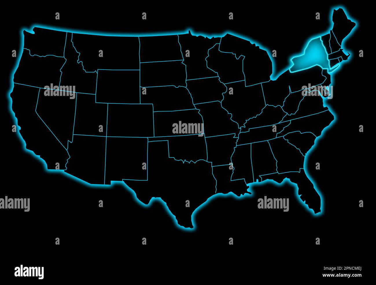 New york area map hi-res stock photography and images - Alamy