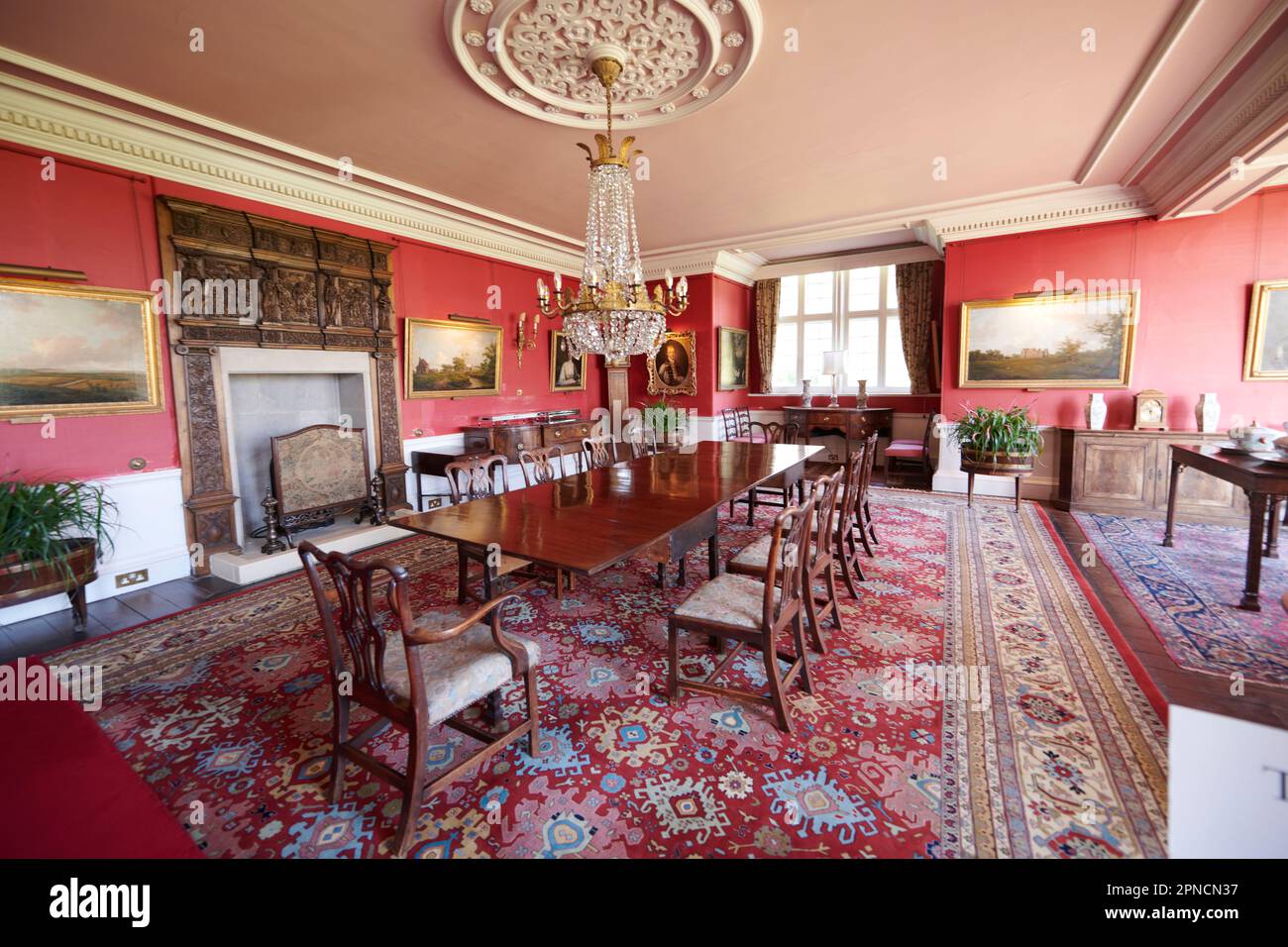 Interior of the 17th century Burton Agnes Hall, Driffield, Yorkshire ...