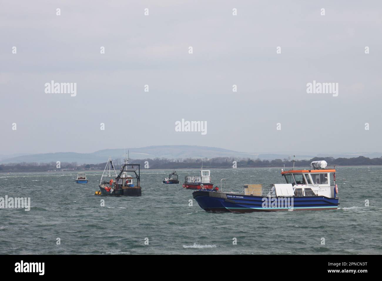 Hayling Ferry in Langstone harbour Stock Photo - Alamy