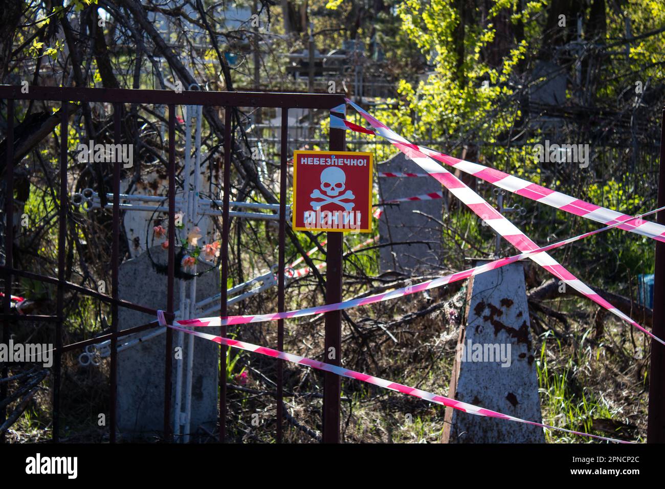 Mines are systematically laid in the cemeteries to make a maximum of ...