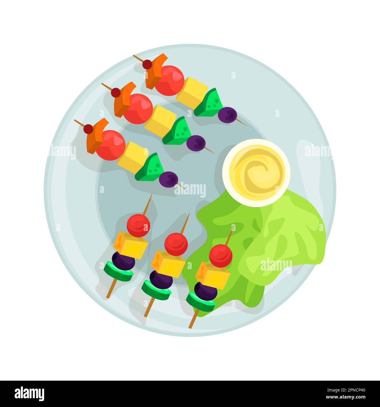 Canape tomato cheese on Stock Vector Images - Alamy