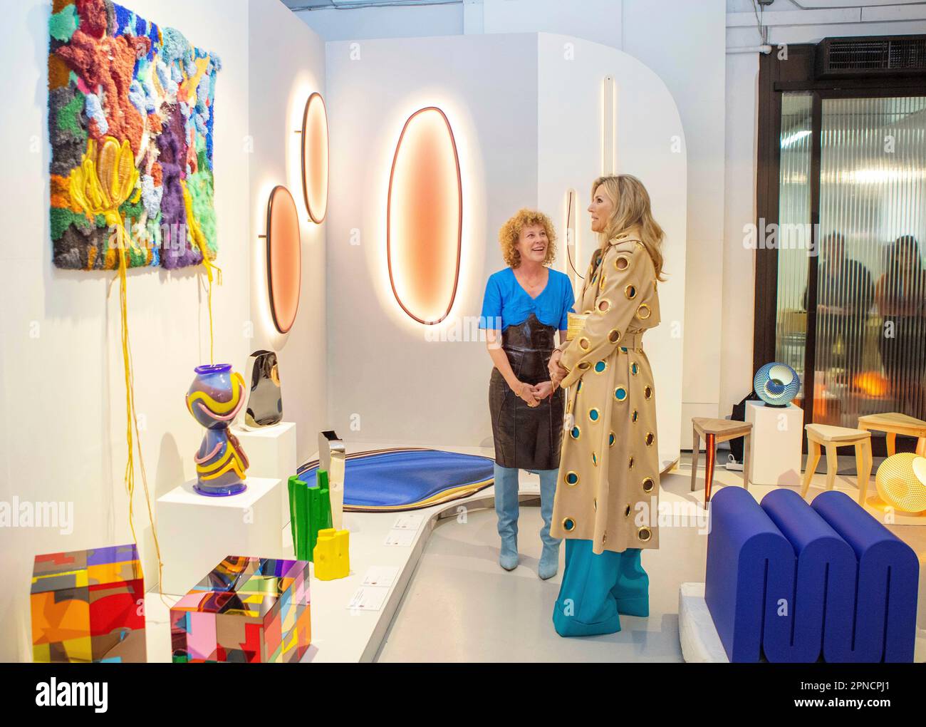 Queen Maxima of The Netherlands at the Fondazione Riccardo Catella in ...