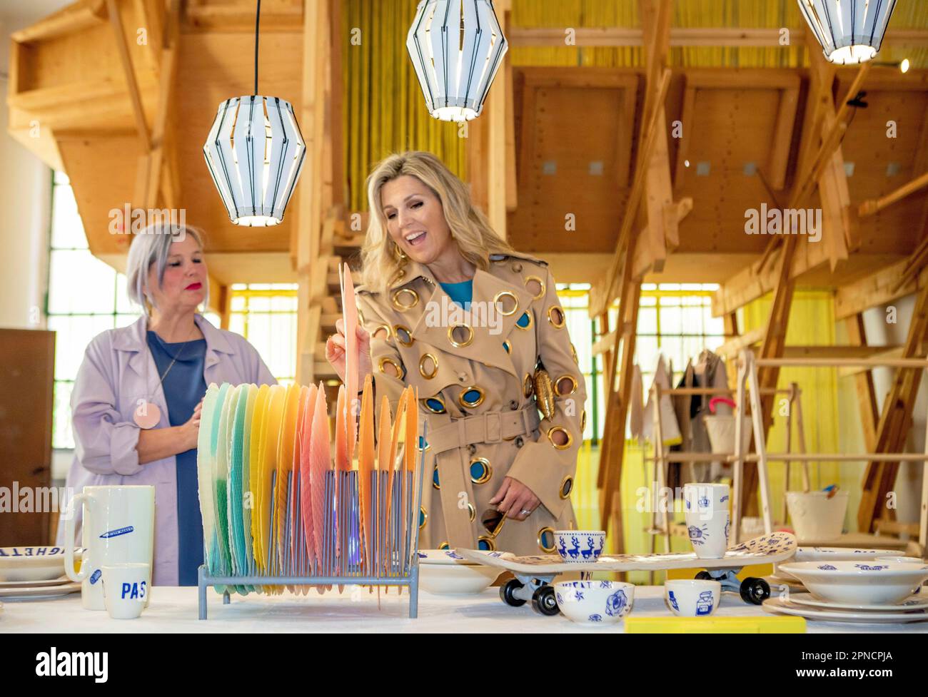 Queen Maxima of The Netherlands at the Fondazione Riccardo Catella in ...