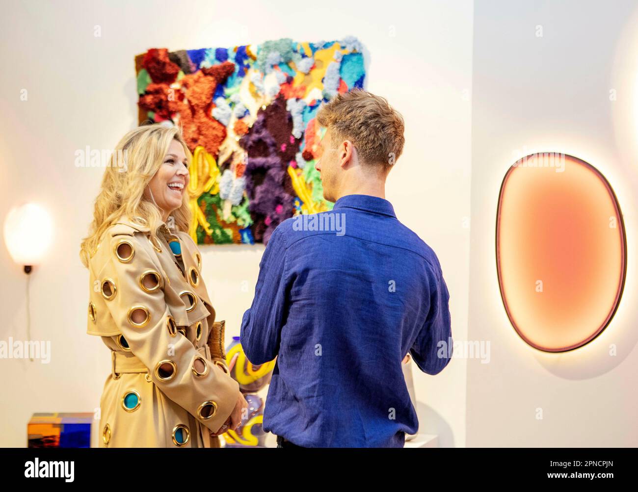 Queen Maxima of The Netherlands at the Fondazione Riccardo Catella in ...